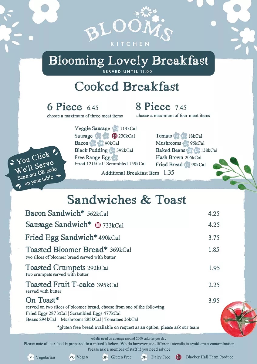 Blooms Kitchen - Tingley Garden Centre